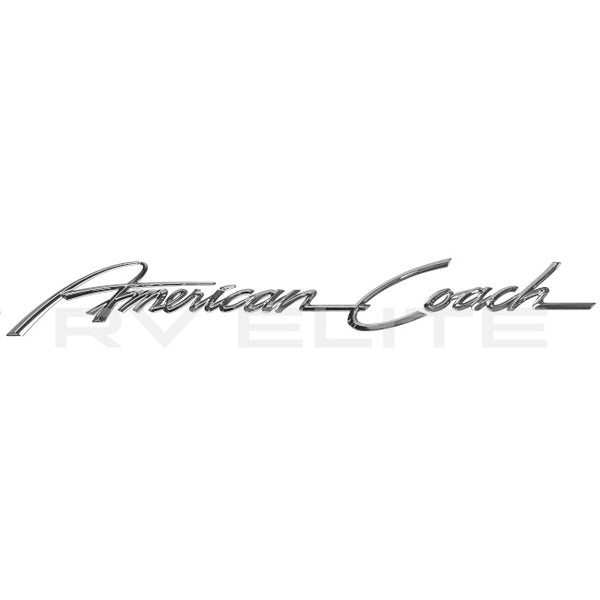 RV American Coach Emblem Decal 25" X 3.25" – RV Elite Parts