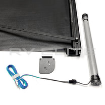 RV Auto Motion Shade Power Sunvisor 40 in. x 30 in. with Integrated Mo ...