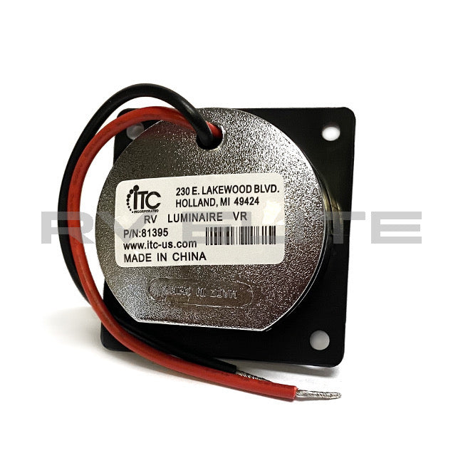RV Step Light 2.25" x 2.25" Black Flush Mount 12V – RV Elite Parts